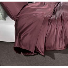 Bettlaken ZO HOME "Satinado", lila (mauve, lila), B:270cm L:290cm, Mako-Satin, Obermaterial: 100% Baumwolle, Bettlaken, Bettlaken, Laken aus 100% Baumwolle, hochwertiges Mako-Satin, Betttuch ab 90x200