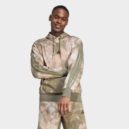 Kapuzensweatshirt adidas Sportswear "M SEA AOP HD", Herren, Gr. L, grün (multicolor, olive strata, olive strata), Obermaterial: 70% Baumwolle, 30% Polyester, Sweatshirts