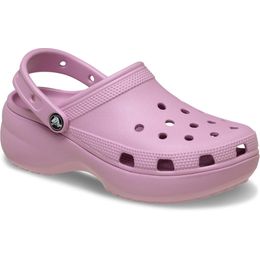 Crocs Damen Clog "Classic Platform Clog W", Gr. 39flieder, Croslite , unifarben, Schuhe, Sommerschuh, Schlappen, Hausschuh, trendige Plateausohle