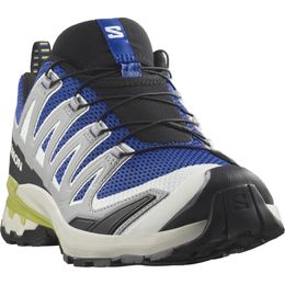 Salomon Herren Trailrunningschuh "XA PRO 3D V9", Gr. 43nautical blau, alloy, schwarz citron, Synthetik, Textil, Schuhe, wasserdicht