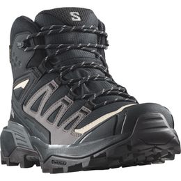 Wanderschuh Salomon "X ULTRA 360 MID GORE-TEX", Damen, Gr. 41, schwarz, Synthetik, Schuhe Wanderschuh, wasserdicht