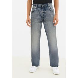 Only & Sons Loose-fit-Jeans ONLY & SONS "ONSFADE LOOSE WB 6778 A14 DNM NOOS", Herren, Gr. 32, Länge 34, blau (special blau grau denim), Denim/Jeans, Obermaterial: 100% Baumwolle, clean, loose fit, Jeans