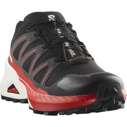 Trailrunningschuh Salomon "SPEEDCROSS PEAK", Herren, Gr. 43, schwarz, asphalt, fiery rot, Synthetik, Textil, Schuhe