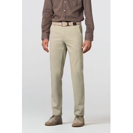Chinos MEYER "BONN", Herren, Gr. 27, Normalgr&ouml;&szlig;en, beige (hellbeige), 90% Baumwolle, 8% Kaschmir, 2% Elasthan, unifarben, regular fit lang, Hosen, mit buntgewebtem Innenfutter