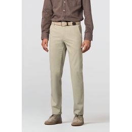 Chinos MEYER "BONN", Herren, Gr. 27, Normalgr&ouml;&szlig;en, beige (hellbeige), 90% Baumwolle, 8% Kaschmir, 2% Elasthan, unifarben, regular fit lang, Hosen, mit buntgewebtem Innenfutter