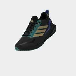 Kinder Laufschuh "RUNFALCON 5 KIDS", adidas Sportswear, Gr. 39core schwarz, khaki, preloved teal, Textil, Schuhe
