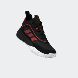 Basketballschuh adidas Sportswear "OWNTHEGAME 3.0", Gr. 46, core schwarz, lucid rot, cloud weiß, Synthetik, Textil, Sportlich, Schuhe