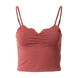 ABOUT YOU Top 'Francesca' Damen Größe L braun / rot