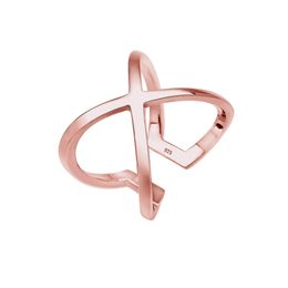 Elli Ring 'Kreuz' Damen Gr&ouml;&szlig;e 50/60 rosegold