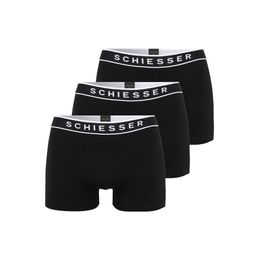 Schiesser Boxershorts Herren Gr&ouml;&szlig;e S schwarz / wei&szlig;