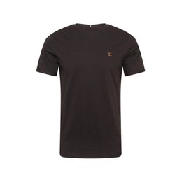 Les Deux T-Shirt 'N&oslash;rregaard' Herren Gr&ouml;&szlig;e XS orange / schwarz
