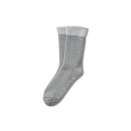 Tchibo - Hausschuhsocken - Damen - Gr. 39-42 - hellgrau