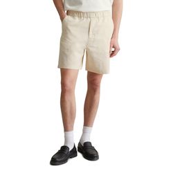 Marc O'Polo Shorts MARC O'POLO DENIM "aus Leinen-Bio-Baumwoll-Mix", Herren, Gr. XXL, Normalgr&ouml;&szlig;en, beige (natural ecru), Obermaterial: 53% Leinen, 47% Baumwolle, unifarben, regular fit kurz, Hosen Shorts