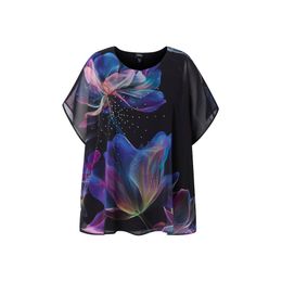 Ulla Popken Bluse Damen Gr&ouml;&szlig;e 9XL/10XL mischfarben / schwarz