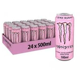 Monster Energy Ultra Strawberry Dreams Zero Sugar 24 x 500ml
