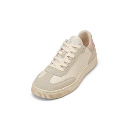 Marc O'Polo MARC O'POLO Damen Sneaker "aus hochwertigem Rindleder", Gr. 36raw cotton, chalky peach, Obermaterial: 100% Leder, unifarben, Schuhe