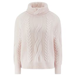 include - Rollkragen-Pullover mit Kaschmir, ros&eacute;, Gr. 46/48 - Kaschmir