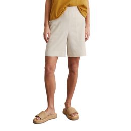 Marc O'Polo Shorts MARC O'POLO "aus TENCEL&trade; Lyocell-Leinen-Mix", Damen, Gr. 44, Normalgr&ouml;&szlig;en, m195, Obermaterial: 90% Lyocell, 10% Leinen, unifarben, weit kurz, Hosen Shorts