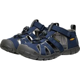 Keen Jungen Sandale "SEACAMP II CNX", Gr. 35naval academy, drizzle, Synthetik, Schuhe