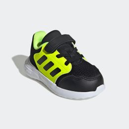 Klettschuh "TENSAUR RUN 3.0 KIDS", adidas Sportswear, Gr. 21core schwarz, core schwarz, lucid lemon, Synthetik, Textil, Schuhe, f&uuml;r Kinder