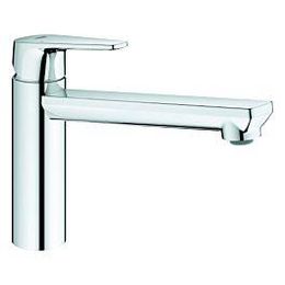 Grohe BauEdge Spültisch-Einhebelmischer 31693000 chrom, schwenkbarer, mittelhoher Auslauf