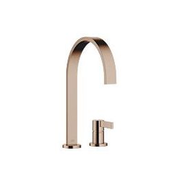 Dornbracht MEM Zweiloch-Küchenarmatur 32815682-42 für Spültisch, mit Einzelrosetten, Ausladung 241mm, Bronze gebürstet
