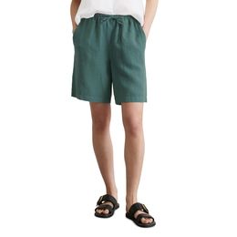 Marc O'Polo MARC O'POLO Damen Shorts "mit teil-elastischem Bund"m440, Gr. 40, unifarben, Obermaterial: 100% Leinen; Futter: 100% Baumwolle, Hosen