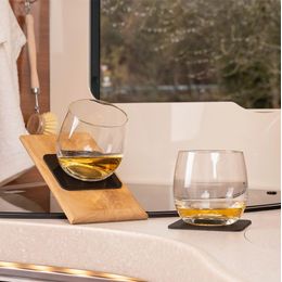 Silwy Magnet-Whiskygl&auml;ser inkl. Untersetzer 2er Set (250 ml) - Gl&auml;ser