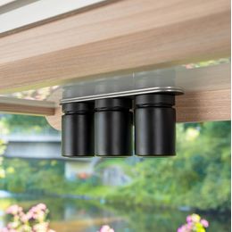 Silwy Magnet-Feinkostgl&auml;ser ALL BLACK 192 ml inkl. Leiste BLACK - Gew&uuml;rzstreuer & Fl&uuml;ssigkeitsspender