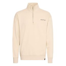!Solid Sweatshirt 'Hann' Herren Gr&ouml;&szlig;e XL beige / schwarz