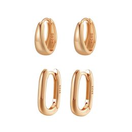 Hey Happiness Ohrringe 'Dome Hoop' Damen Gr&ouml;&szlig;e One Size rosegold