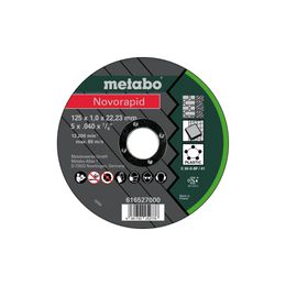 Metabo Trennscheibe Novorapid 125x1,0x22,2 Universal gerade Ausf&uuml;hrung (616527000)