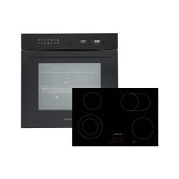 respekta ASET9007700, Backofen-Set schwarz