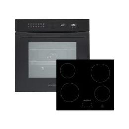respekta ASET9004400, Backofen-Set schwarz