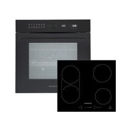 respekta ASET9006600i, Backofen-Set schwarz