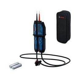 Bosch Spannungspr&uuml;fer GVT 1000-15 Professional, Messger&auml;t blau/schwarz, 2x Batterien, Tasche