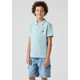 LEVI'S KIDS Jungen Poloshirt "LVB BACK NECK TAPE POLO"ether, Gr. 16, unifarben, Single Jersey, Obermaterial: 100% Baumwolle, Shirts, for BOYS