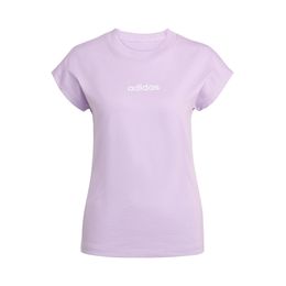 adidas Sportswear Funktionsshirt 'Essentials' Damen Gr&ouml;&szlig;e L lavendel / wei&szlig;