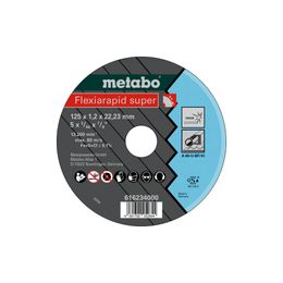 Metabo Trennscheibe Flexiarapid super 125x1,2x22,23 Inox gerade Ausf&uuml;hrung (616234000)