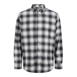 Jack & Jones JACK & JONES Button Up Shirt male size M Grey / Basalt grey