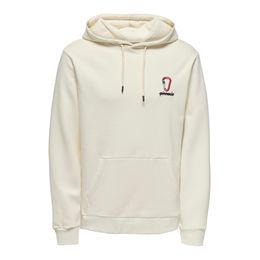 Only & Sons Only & Sons Sweatshirt 'ONSCERES KENNY' Herren Gr&ouml;&szlig;e M grau / rot / schwarz / offwhite
