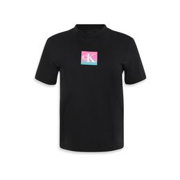 Calvin Klein Jeans T-Shirt 'CLASSIC' Damen Gr&ouml;&szlig;e XXL aqua / pink / schwarz / wei&szlig;