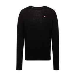 Napapijri Pullover 'Damavand' Herren Gr&ouml;&szlig;e L rot / schwarz / wei&szlig;