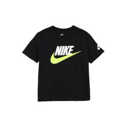 Nike Sportswear T-Shirt 'CLUB FAMILY' Jungen Gr&ouml;&szlig;e 122 neongelb / schwarz / wei&szlig;
