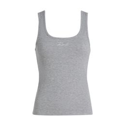 K by KARL LAGERFELD Karl Lagerfeld Top Damen Gr&ouml;&szlig;e XL grau / wei&szlig;