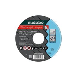 Metabo Trennscheibe Flexiarapid super 115x1,2x22,23 Inox gerade Ausführung (616233000)