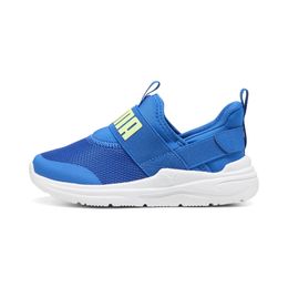 Puma Slip On 'Soft Wired 2' Jungen Gr&ouml;&szlig;e 32 blau / hellgr&uuml;n