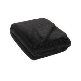 Plaid Chic grau Synthetik Ma&szlig;e (cm): B: 140 Accessoires > Decken > Plaids &raquo; Sofa DE