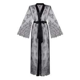 Hunkem&ouml;ller Hunkem&ouml;ller Long Bathrobe female Black size XL/XXL