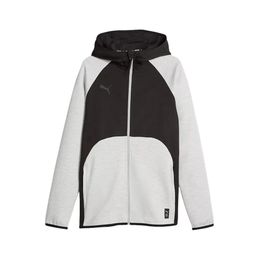Puma Athletic Zip-Up Hoodie 'Hoops Team Dime' male Grey size XXXL